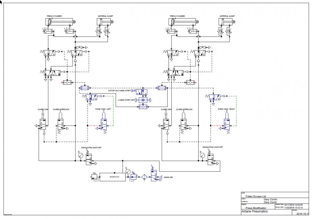 Pneumatic Schematic Drawing - Airlane Pneumatics Limited